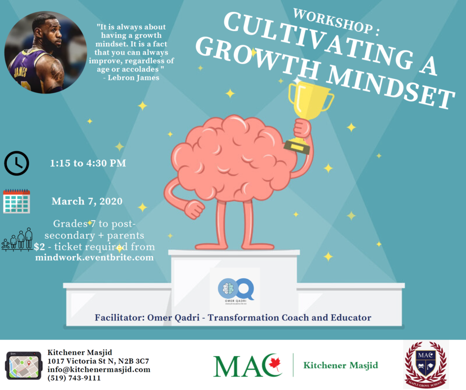 Cultivating a Growth Mindset Workshop (Centennial Public School)